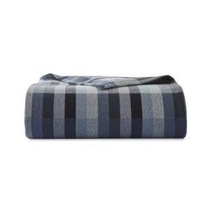 eddie bauer - king blanket, cozy cotton bedding, home decor for all seasons (windsor blue, king)