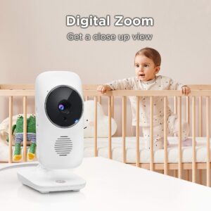 Motorola MBP667CONNECT 2.8" Video Baby Monitor with Wi-Fi Viewing, Digital Zoom, Two-Way Audio, and Room Temperature Display, (Pack of 1)