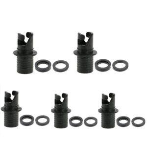 fhelectronic 5 pieces boat foot pump hose adapter h-r valve adapter inflatable boat valves hose adapter