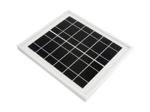 waveshare solar panel (6v 5w) with high performance156 monocrystalline cell toughened glass anodic oxidation aluminum alloy for use with solar power manager