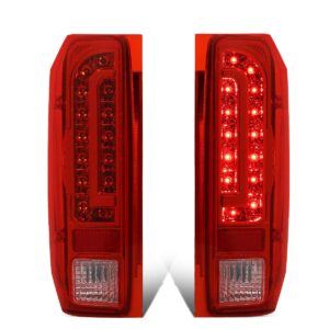 dna motoring tl-f15094-led-ch-rd led tail light assembly driver & passenger side [compatible with 90-96 ford f150 / 90-97 f250 / 90-97 f350 / 90-96 bronco]