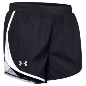 under armour women's ua fly-by 2.0 shorts md black