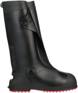 tingley - 45851.xl tingley-45851 workbrutes g2 - pvc overshoe - 17" ht. - black upper - red sole - cleated outsole