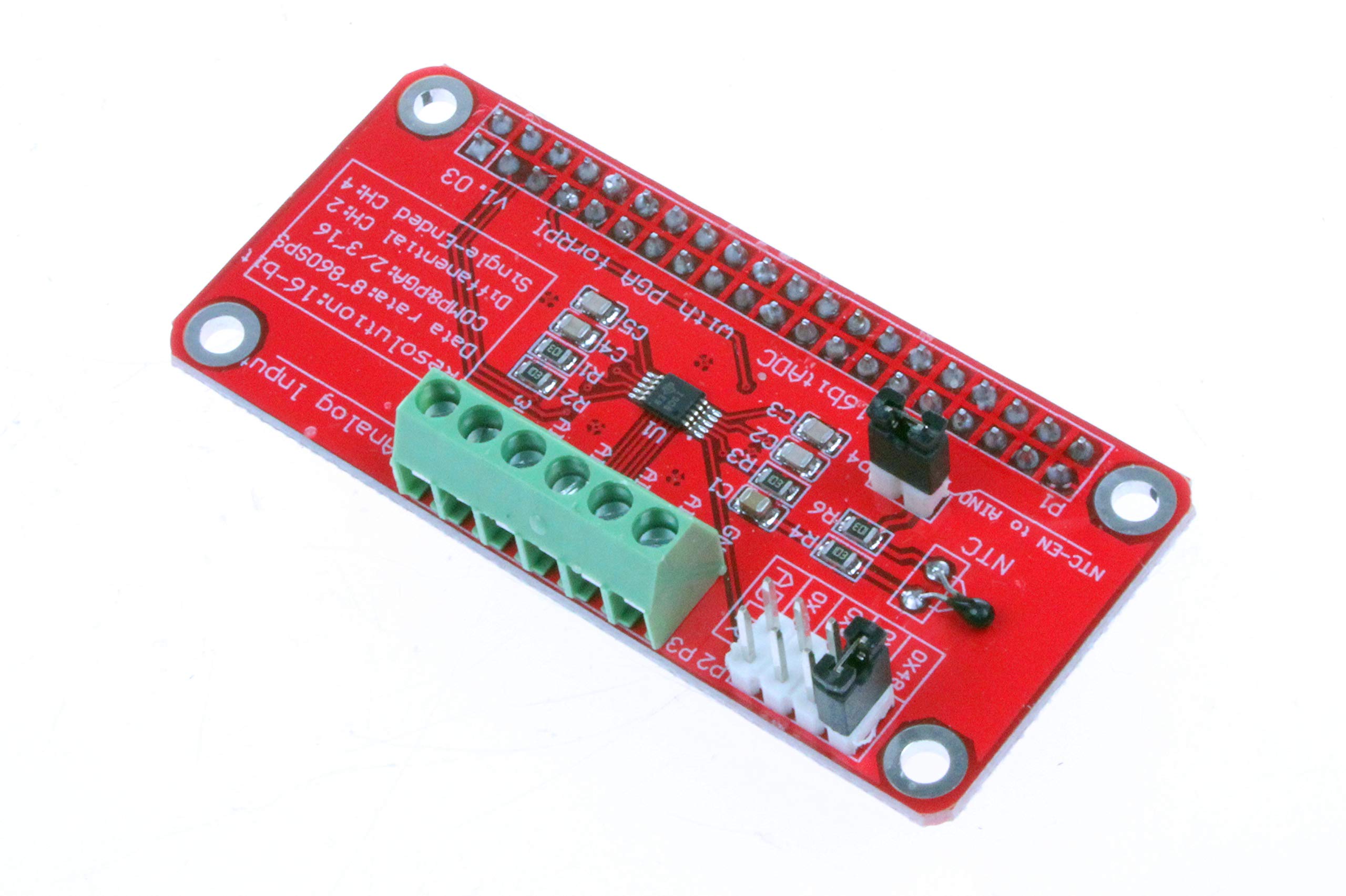 NOYITO 4-Channel 16-Bit ADC with PGA for RPI Raspberry PI 16 Bits I2C ADS1115 Module ADC 4 Channel for Raspberry Pi 3 2 Model B B+