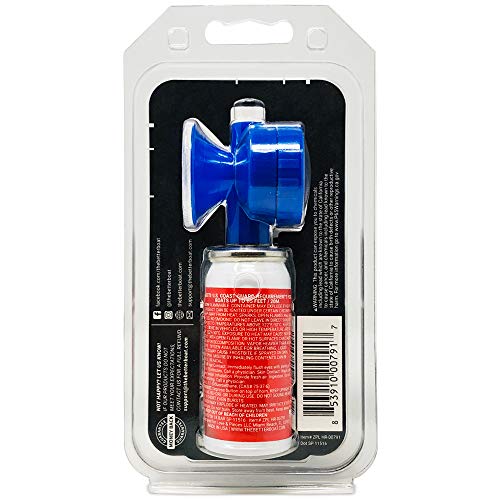 Air Horn Can for Boating & Safety Very Loud Canned Boat Accessories Hand Held Fog Mini Marine Air Horn for Boat Can and Blow Horn or Small Compressed Horn Refills 1.4oz