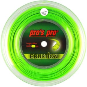 pro's pro eruption tennis string - 200m reel - 1.18mm - green