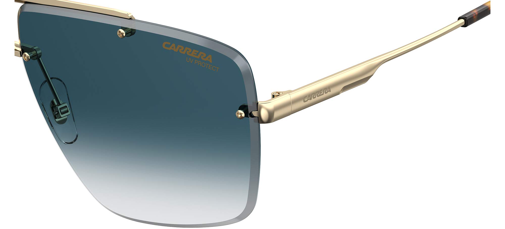 Carrera 1016/S Navigator Sunglasses, Gold/Blue Shaded, 64mm, 11mm