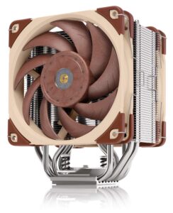 noctua nh-u12a, premium cpu cooler with high-performance quiet nf-a12x25 pwm fans (120mm, brown) for desktop