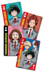 great eastern entertainment my hero academia - school uniforms group playing cards