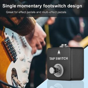 Guitar Footswitch Pedal TAP SWITCH PEDAL, Single Momentary Footswitch, for time-based effects Pedal and Muti-effects Pedal