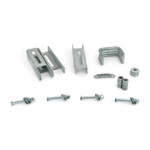 sturdy built (4) 8" galvanized vertical bunk bracket kit for 1.5x3 boat trailer cross members