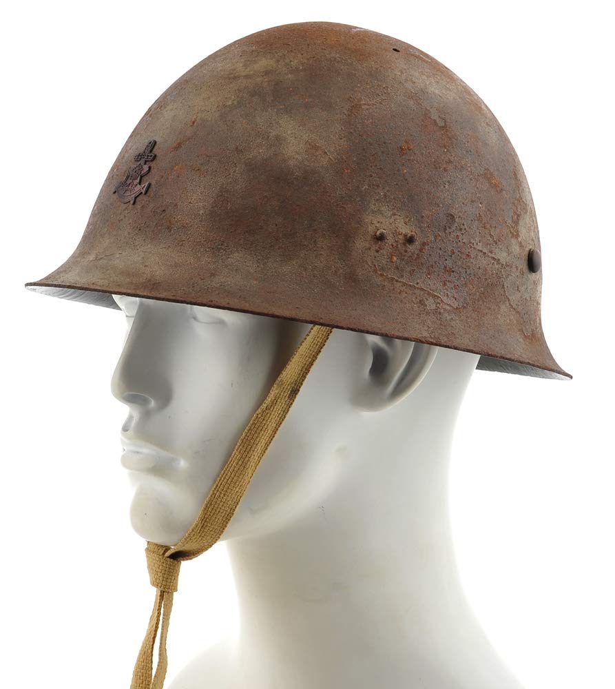 WW2 Japanese Imperial Naval Landing Forces Steel Helmet Hand Aged