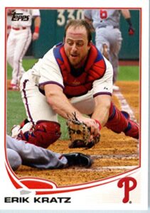 2013 topps #361 erik kratz phillies mlb baseball card nm-mt