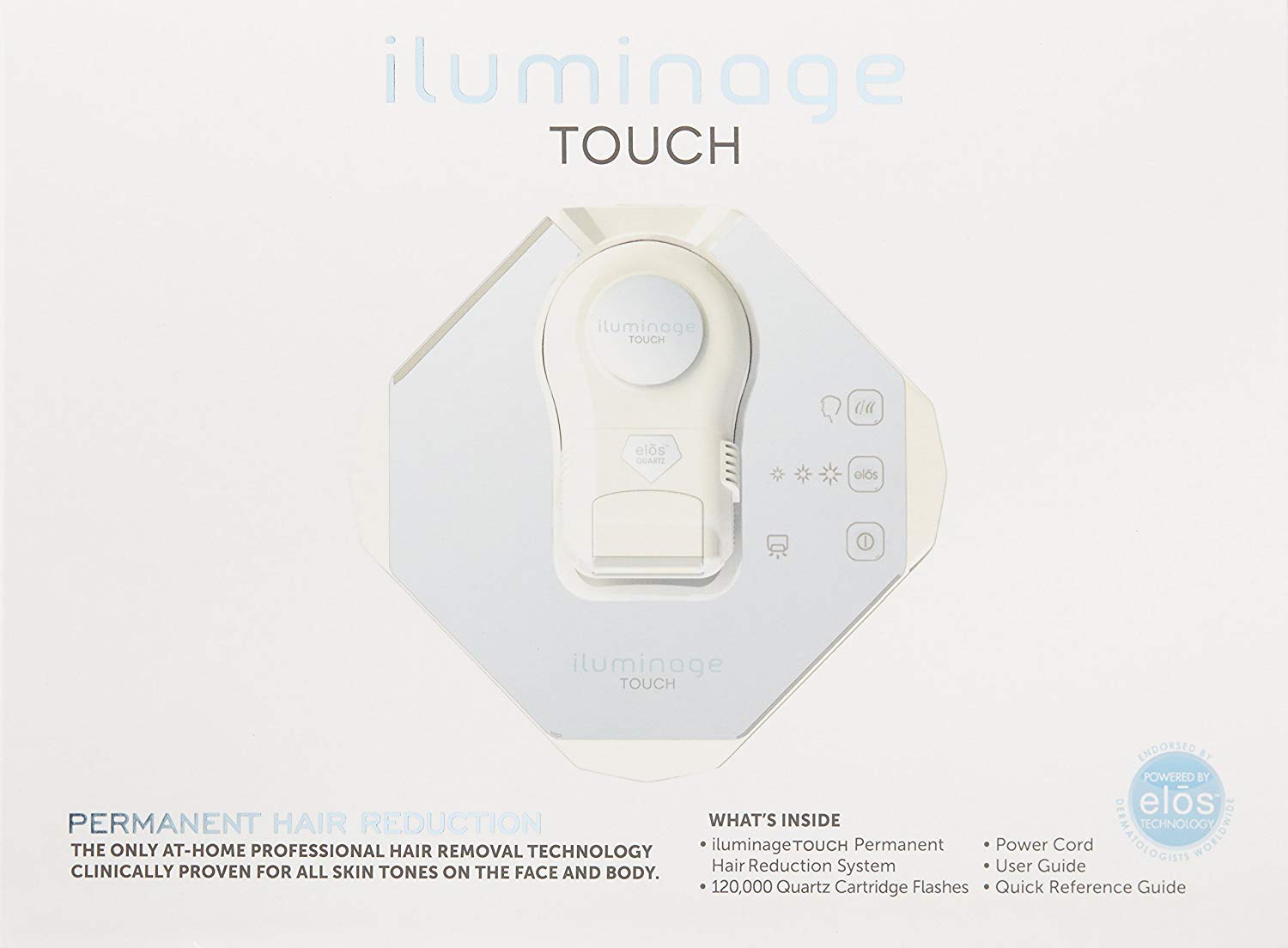 iluminage. Touch at Home Permanent Hair Reduction Device (FDA-Cleared IPL - All Skin Colors)