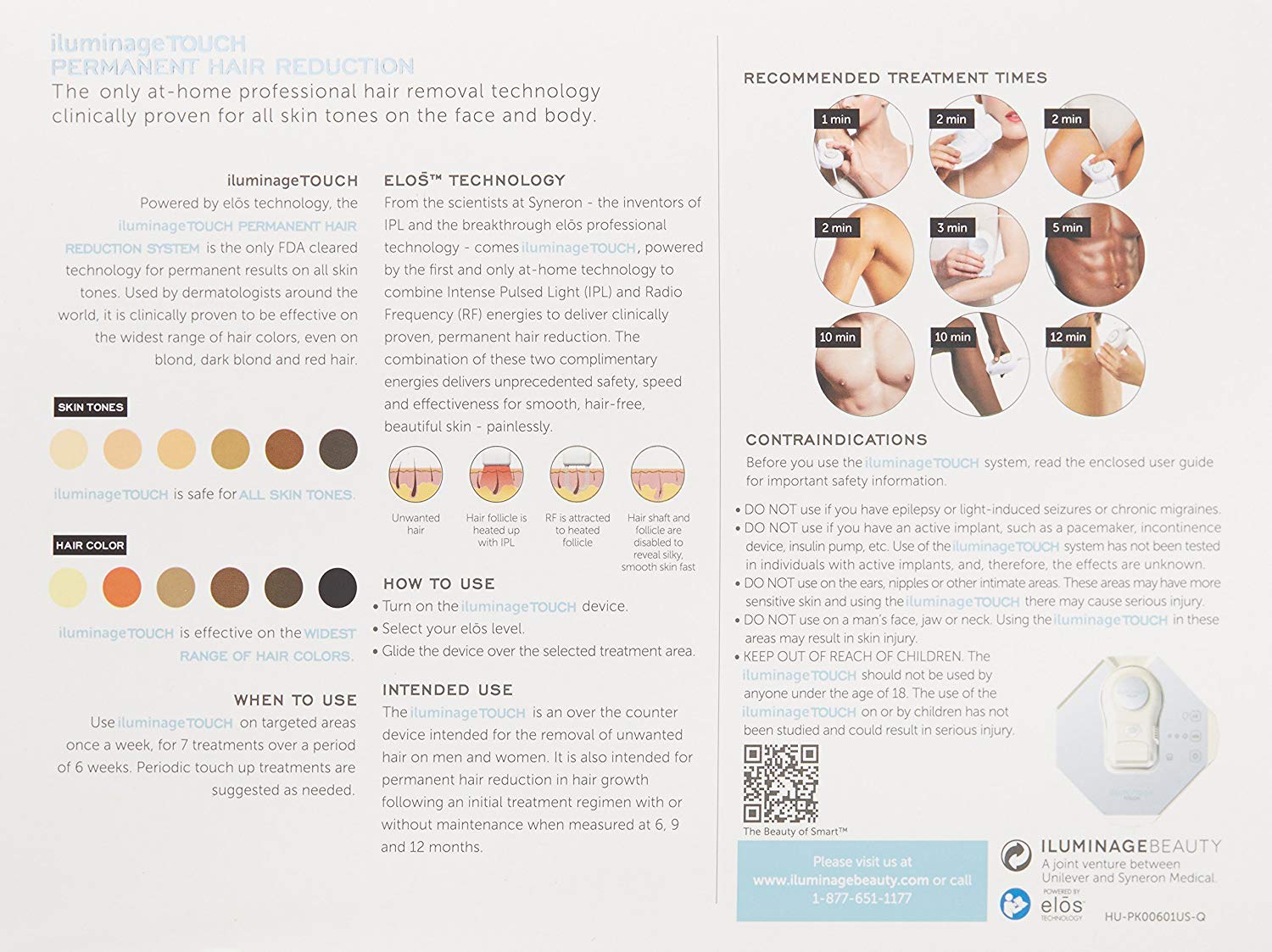 iluminage. Touch at Home Permanent Hair Reduction Device (FDA-Cleared IPL - All Skin Colors)