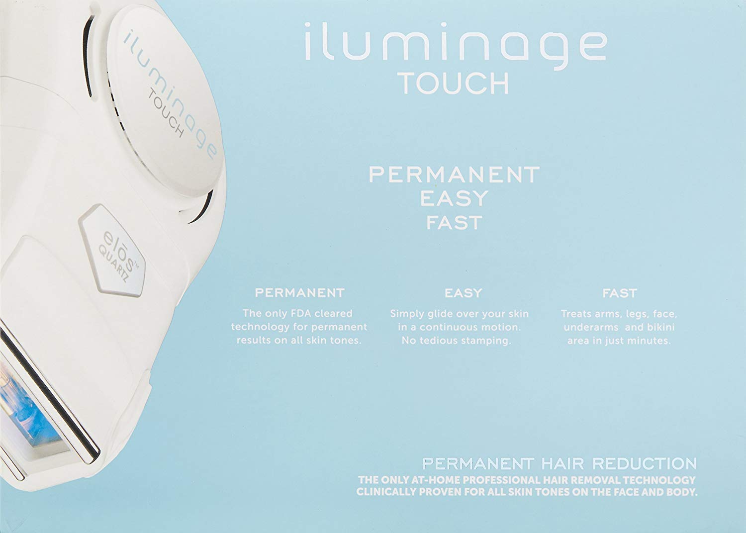 iluminage. Touch at Home Permanent Hair Reduction Device (FDA-Cleared IPL - All Skin Colors)