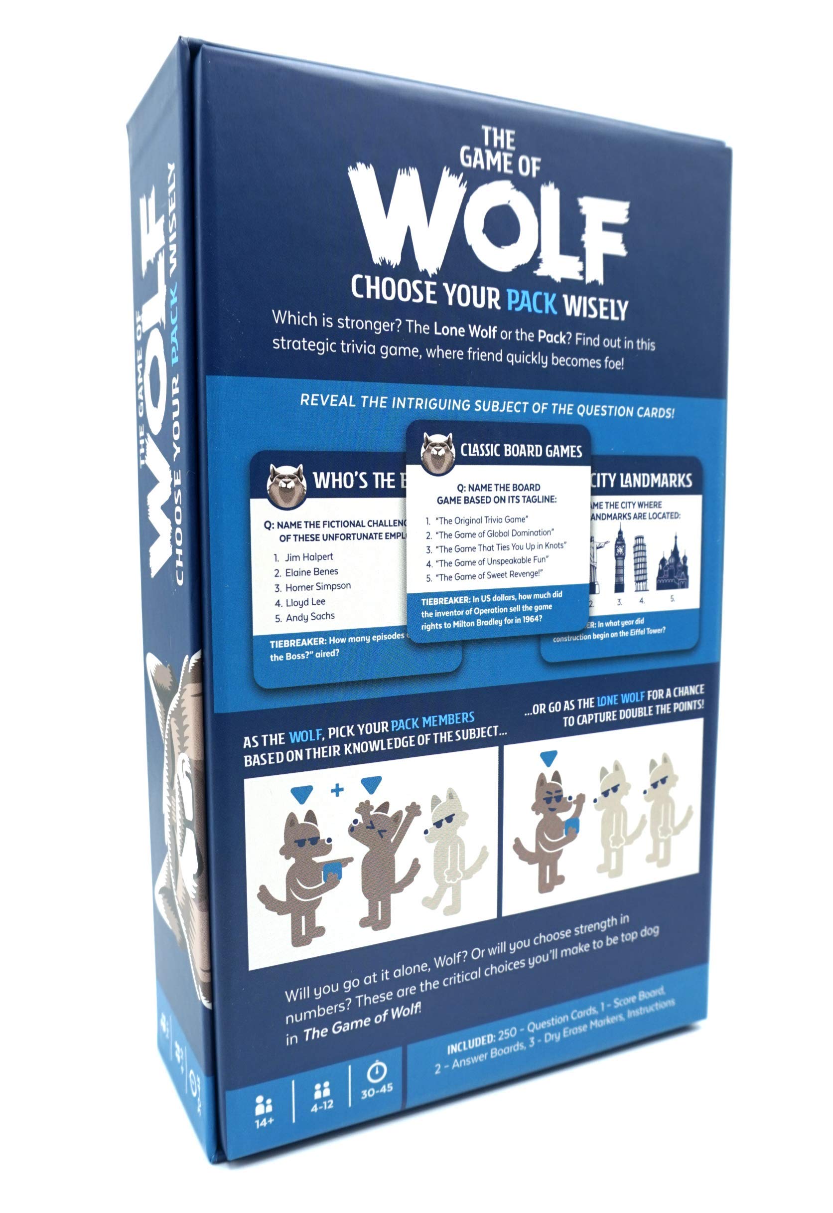 Gray Matters Games The Game of Wolf a Trivia Game for Friends, Families and Teens