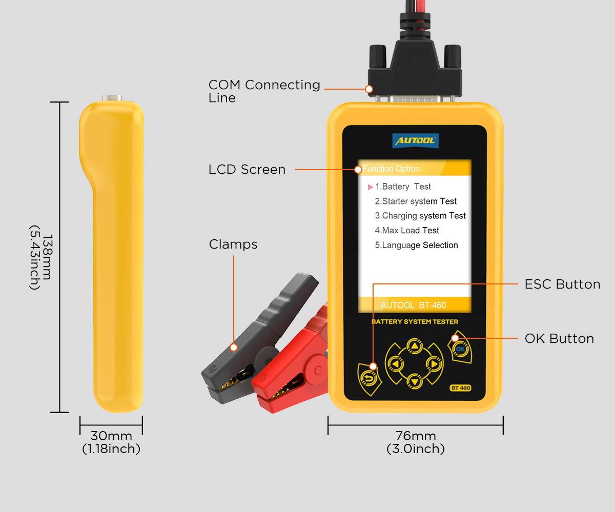 BELEY BT-460 12V/24V Auto Battery Load Tester (BT-460)