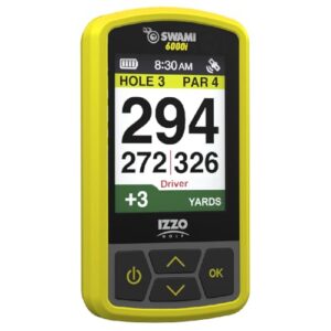 izzo swami 6000 handheld golf gps water-resistant color display with 38,000 course maps & scorekeeper