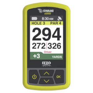 Izzo Swami 6000 Handheld Golf GPS Water-Resistant Color Display With 38,000 Course Maps & Scorekeeper