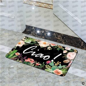 MsMr Funny Door Mat Ciao Decorative Indoor Outdoor Custom Doormat Non-Woven Fabric Home Office Welcome Mat 23.6" x 15.7"