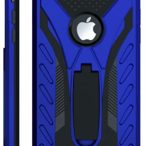 Kitoo Designed for iPhone 8 Plus Case with Kickstand, Military Grade 12ft. Drop Tested - Blue