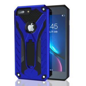 Kitoo Designed for iPhone 8 Plus Case with Kickstand, Military Grade 12ft. Drop Tested - Blue