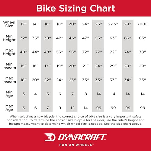 Dynacraft Magna Echo Ridge 24" Mountain Bike – Rugged and Durable Design, Perfect for Teens and Pre-Teens Learning to Ride, Sturdy and Easy to Assemble, Ideal for Young Adventurers