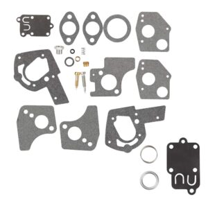 wellsking 495606 494624 carburetor overhaul repair rebuild kit with gasket for bs pulsa jet carb 80200 81200 82200 3 thru 5 hp horizontal engines