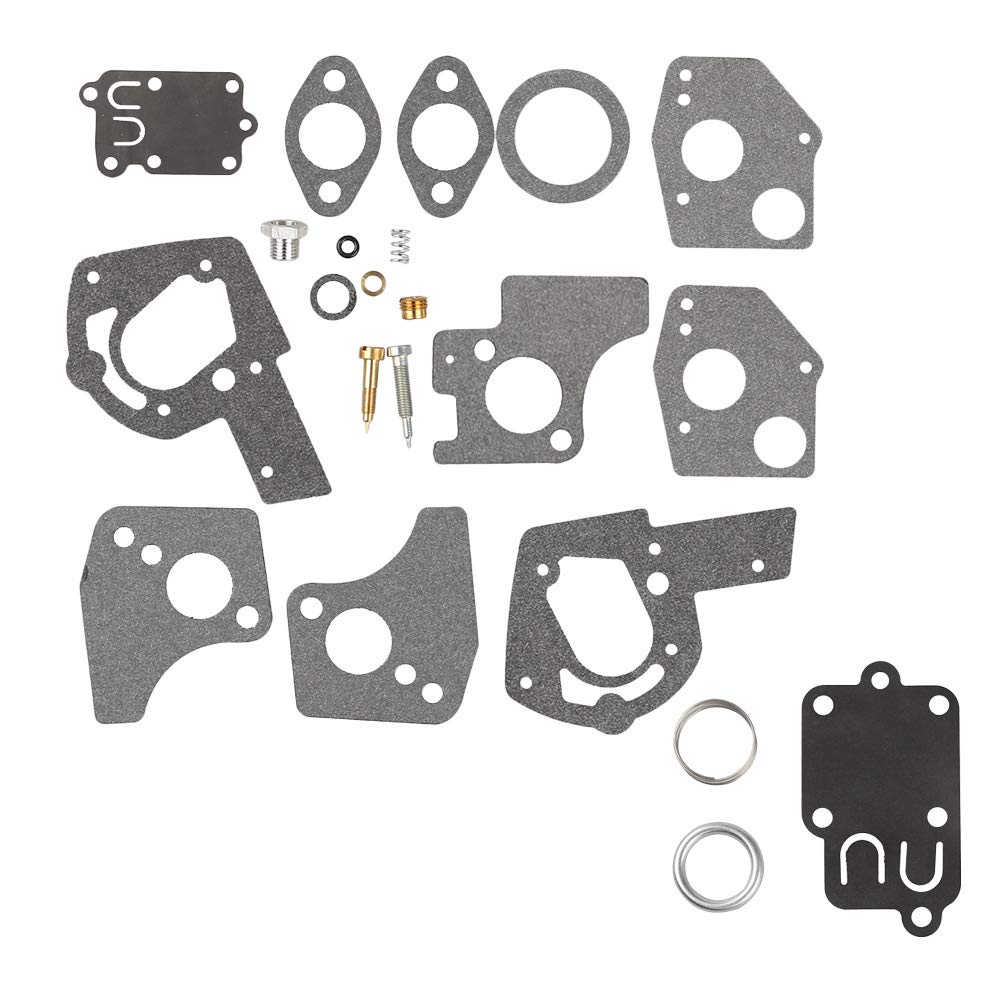 Wellsking 495606 494624 Carburetor Overhaul Repair Rebuild Kit with Gasket for BS Pulsa Jet Carb 80200 81200 82200 3 Thru 5 HP Horizontal Engines