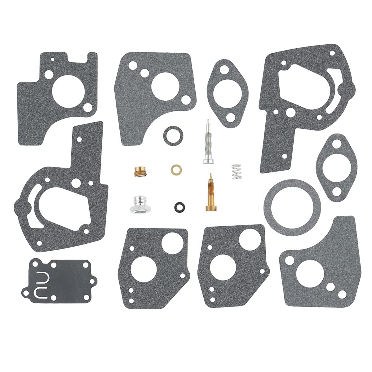 Wellsking 495606 494624 Carburetor Overhaul Repair Rebuild Kit with Gasket for BS Pulsa Jet Carb 80200 81200 82200 3 Thru 5 HP Horizontal Engines