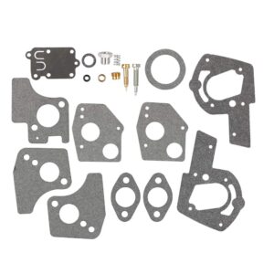 Wellsking 495606 494624 Carburetor Overhaul Repair Rebuild Kit with Gasket for BS Pulsa Jet Carb 80200 81200 82200 3 Thru 5 HP Horizontal Engines