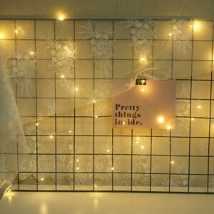 20 Pack Fairy Lights Battery Operated, 6.6ft 20 LED Mason Jar Lights Silver Wire Waterproof Firefly Mini Led String Lights for Table Party Wedding Centerpiece DIY Crafts Christmas Decor