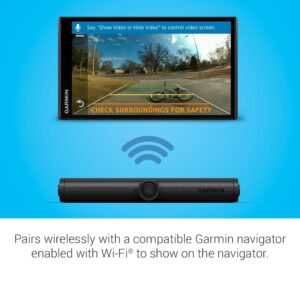 Garmin BC 40, Wireless Backup Camera, Works with Compatible Garmin Navigators , Black