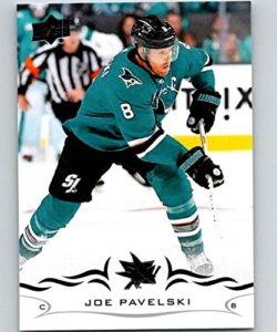 2018-19 upper deck #400 joe pavelski san jose sharks nhl hockey trading card