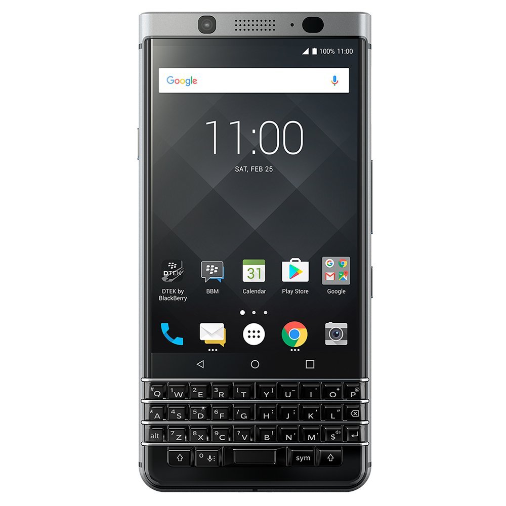 BlackBerry KeyOne Smartphone (GSM Unlocked) - 32GB - Silver (Renewed) (Not for AT&T)