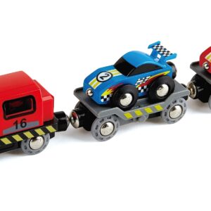 Hape Race Car Transporter, L: 11, W: 2, H: 1.5 inch