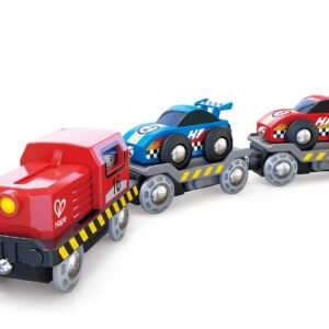 Hape Race Car Transporter, L: 11, W: 2, H: 1.5 inch