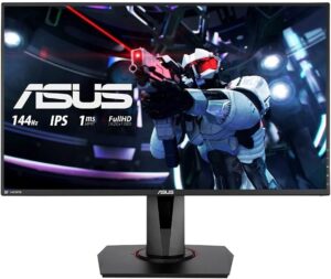 asus vg279q 27" full hd 1080p ips 144hz 1ms (mprt) dp hdmi dvi eye care gaming monitor with freesync/adaptive sync (renewed)