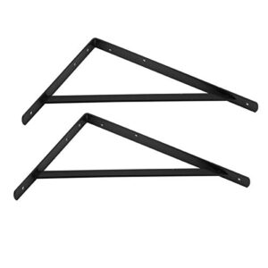 Amazon Basics Shelf Bracket, 10-Pack, Black, 20" x 13"