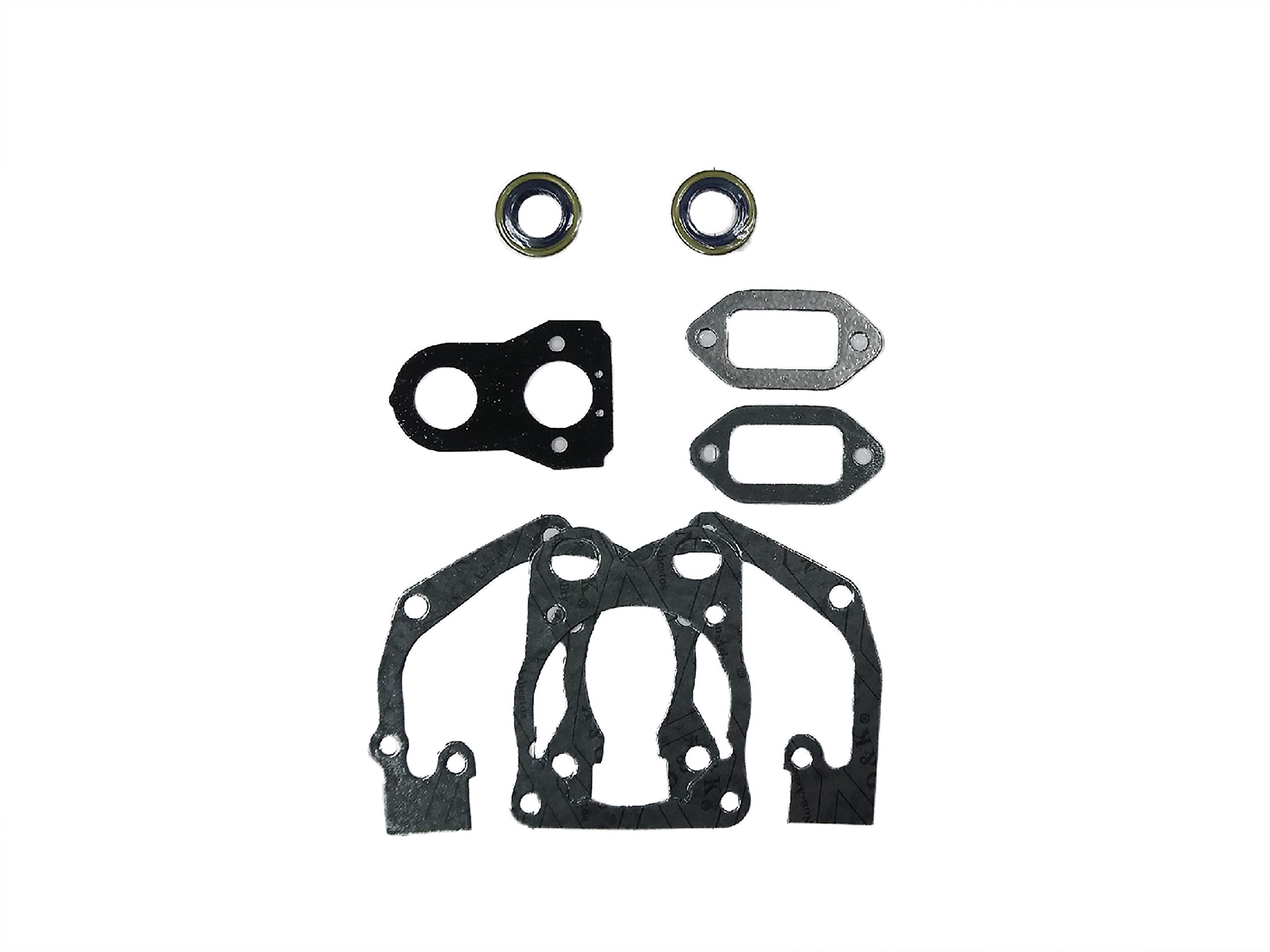 ENGINERUN Cylinder Exhaust Gasket and Oil Seals Kit Compatible with Husqvarna Partner K760 Concrete Cut-Off Saw OEM 506385305 506 38 53-05