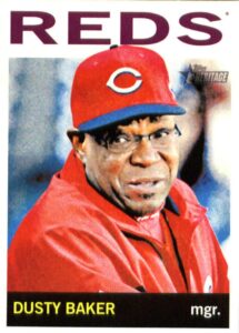 2013 topps heritage #207 dusty baker reds mlb baseball card nm-mt