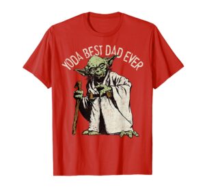 star wars yoda best dad ever graphic t-shirt c2 t-shirt