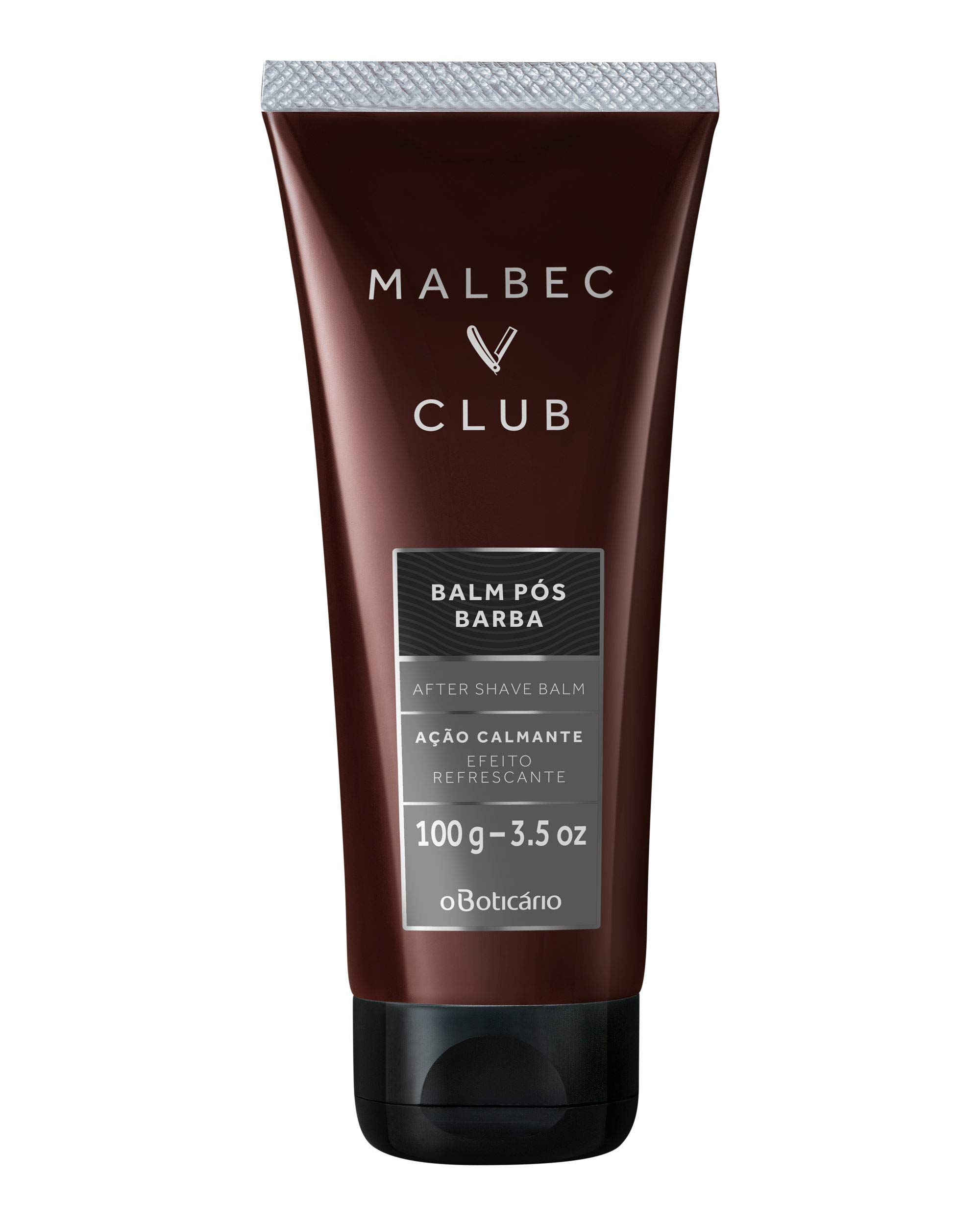 Malbec Club Aftershave for Men - Soothing After Shave Balm with Aloe Vera Extract - Men's Post Shaving Cream Lotion - Soothe Razor Burn, Irritation, Hydrate Skin - Instant Absorption - 3.5 Oz, Scented