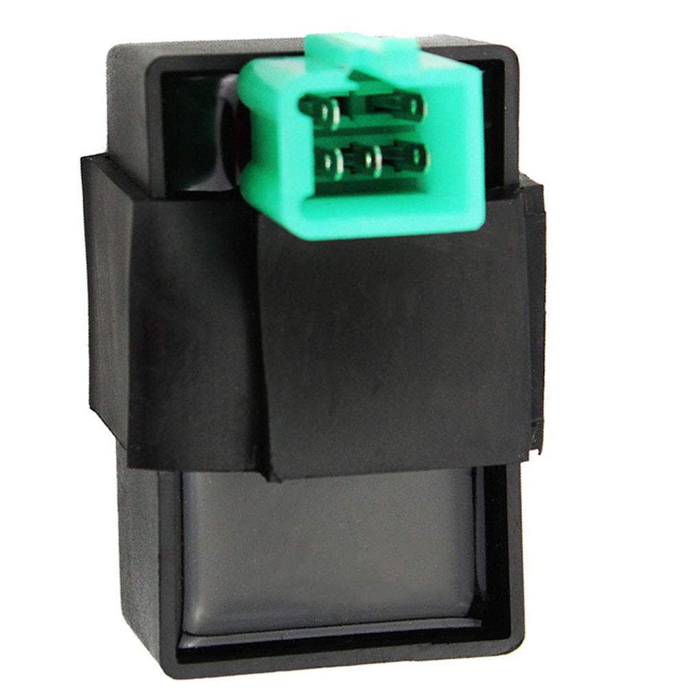 Ignition Coil Solenoid Relay Voltage Regulator 5-PIN CDI Box Spark Plug for 50cc 70cc 90cc 110cc 125cc ATV Go Kart Dirt Bike Pit Bike by TOPEMAI