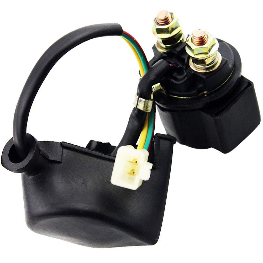 Ignition Coil Solenoid Relay Voltage Regulator 5-PIN CDI Box Spark Plug for 50cc 70cc 90cc 110cc 125cc ATV Go Kart Dirt Bike Pit Bike by TOPEMAI