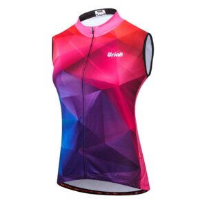 uriah women's cycling vest reflective with rear zippered bag big universe size xl