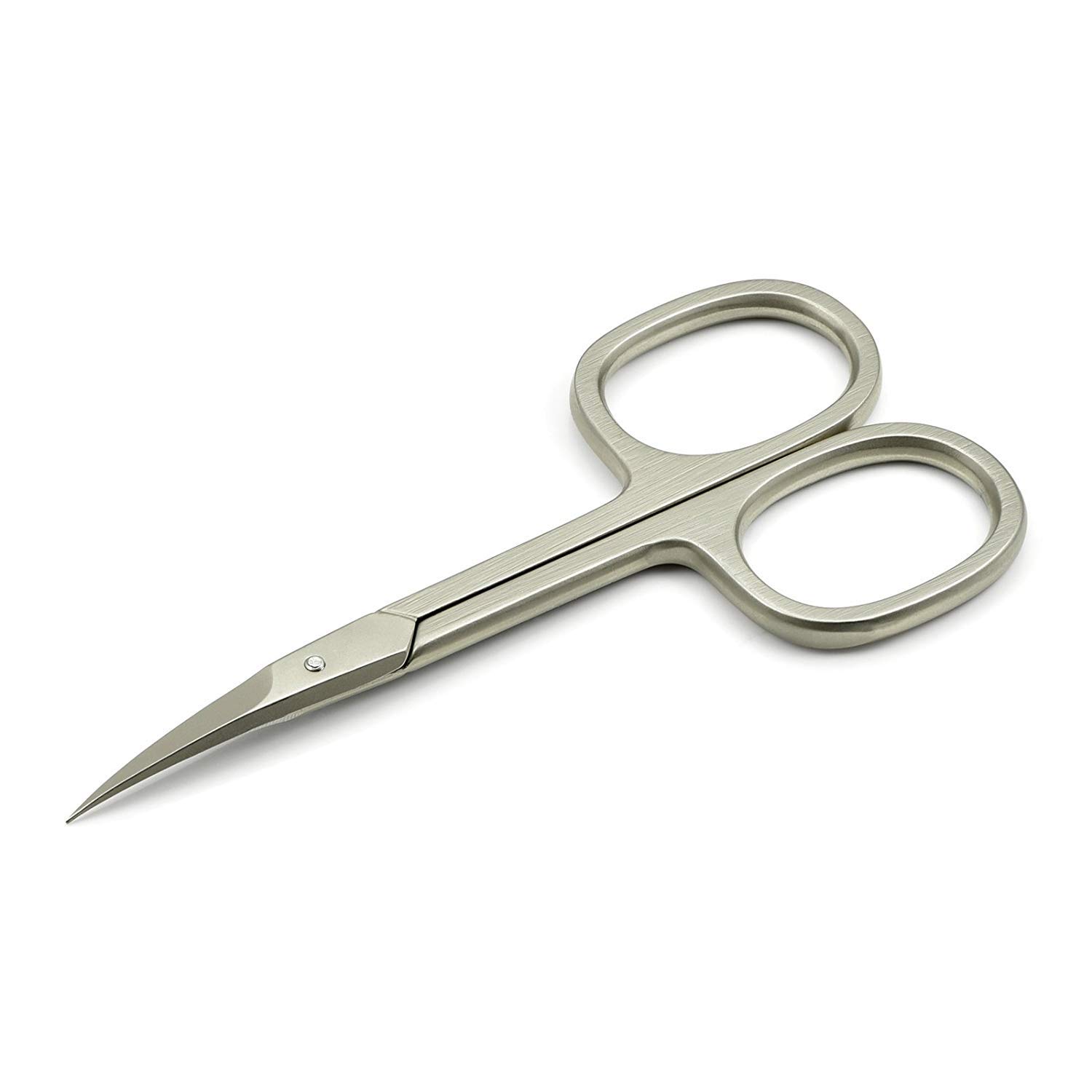 Eyebrow Scissors and Eyebrow Brush by AUMELO - Eyelash Extensions Shaping Curved Craft Stainless Steel Scissors for Your Beauty