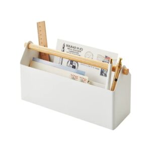 yamazaki home desk organizer, white