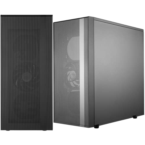 Cooler Master MasterBox NR600 ATX Mid-Tower with Front Mesh Ventilation, Minimal Design, Tempered Glass Side Panel and Single Headset Jack